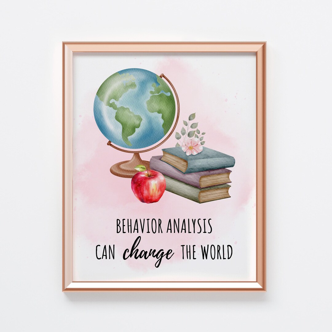 ABA Wall Art, Applied Behavior Analysis Print Digital Download, BCBA ...