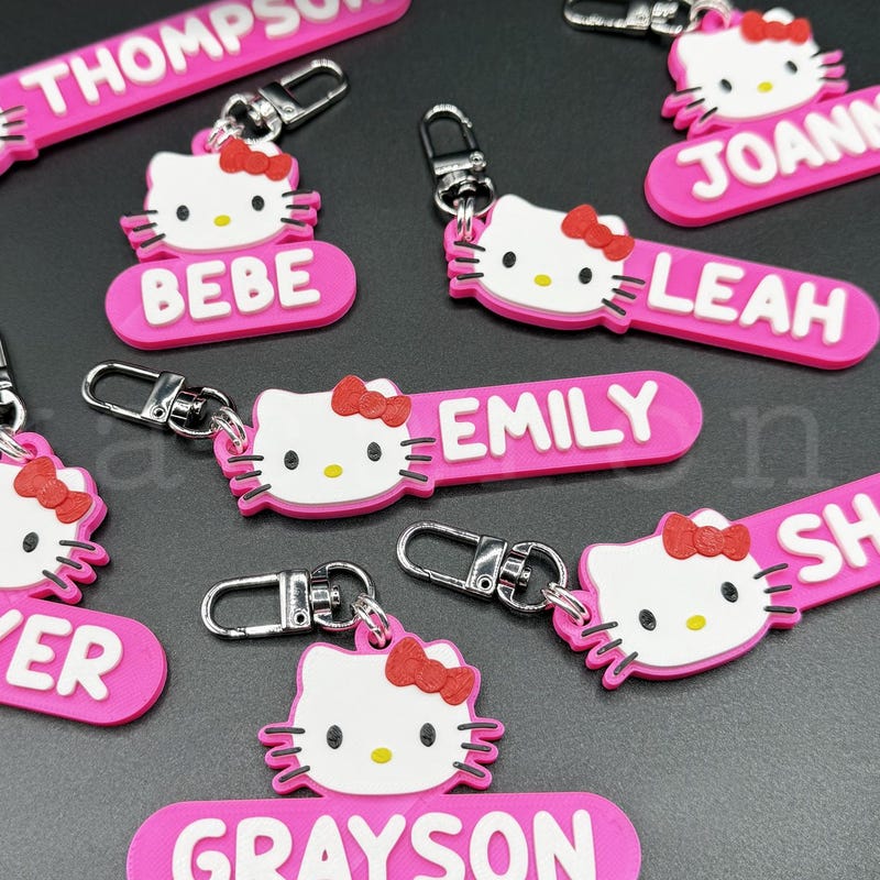 Hello Kittys Key Chain - Etsy