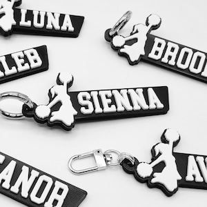 Cheerleader Cheerleading Personalized Keychain / Keyring / Bag Tag ...