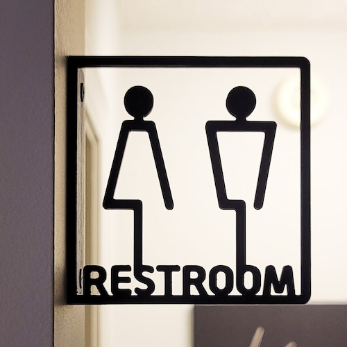 Oval Wall Plaque Restroom Hanging Sign Wood Home Decor | Etsy