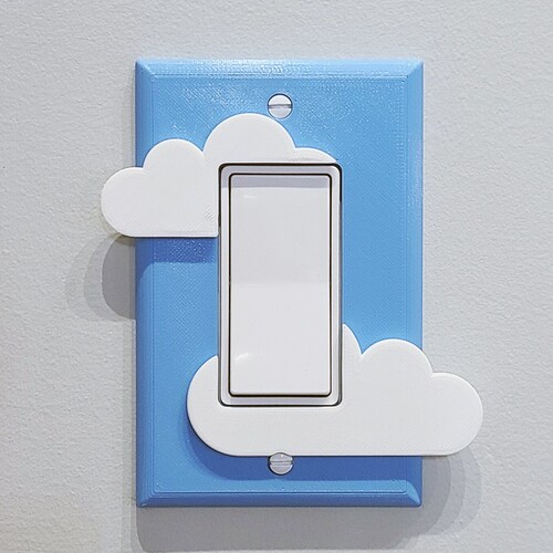 Clouds in the Sky Switch Plate Cover 3D Printed Plastic - Etsy