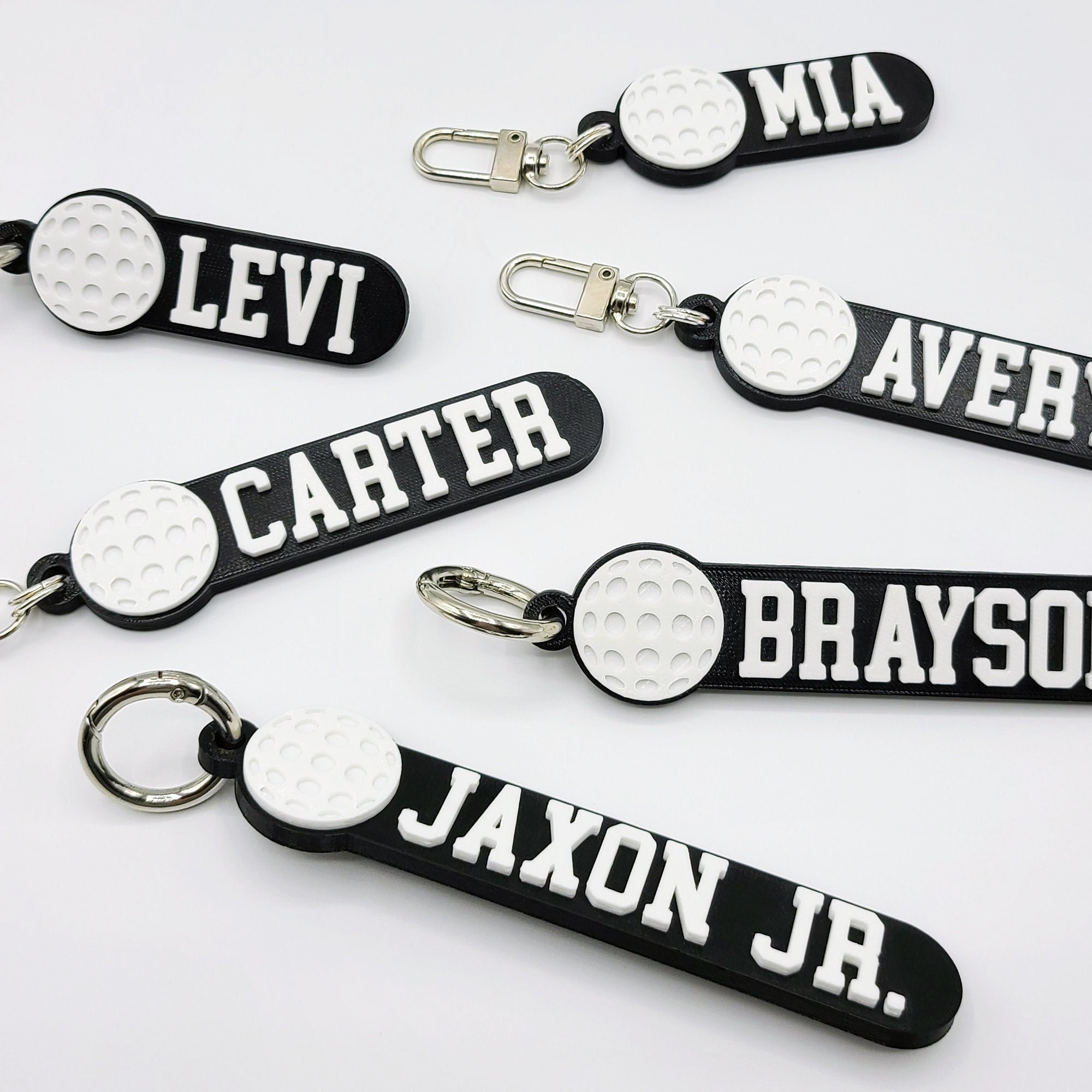 Golf Ball Personalized Keychain / Keyring / Bag Tag / Name Tag - Etsy