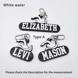 Swimming Swimmer Swim Personalized Keychain / Keyring / Bag Tag / Name ...