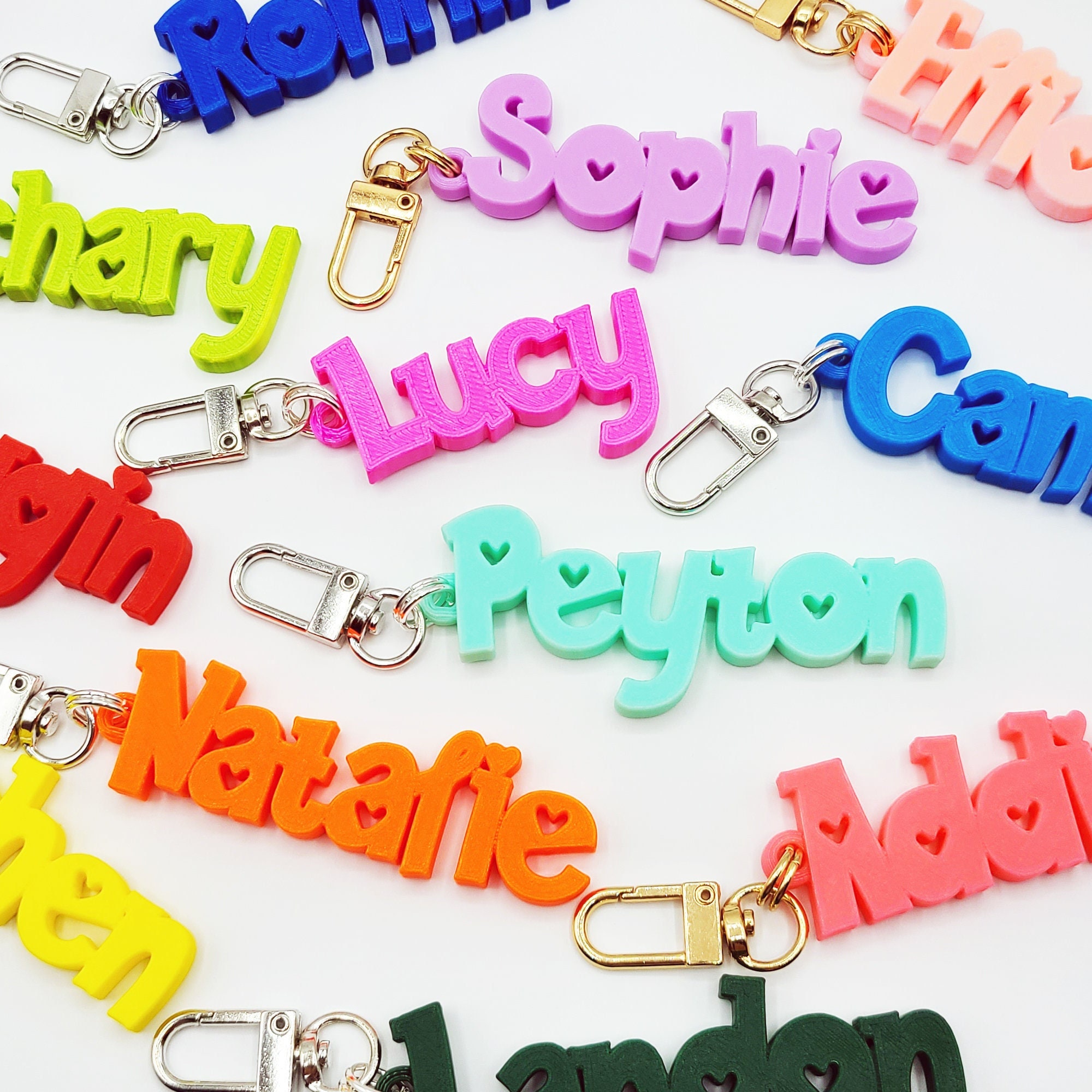 Personalized 3D Keychain / Keyring / Bag Charm / Name Tag 3D - Etsy