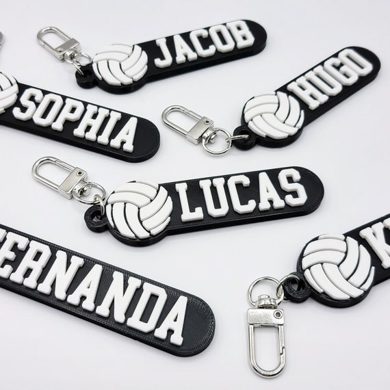 Volleyball Personalized Keychain / Keyring / Bag Tag / Name - Etsy