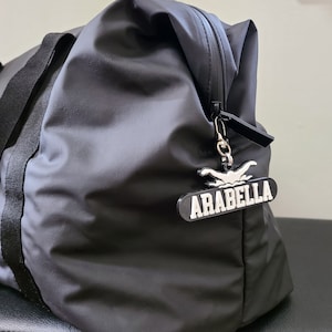 Swimming Swimmer Swim Personalized Keychain / Keyring / Bag Tag / Name ...