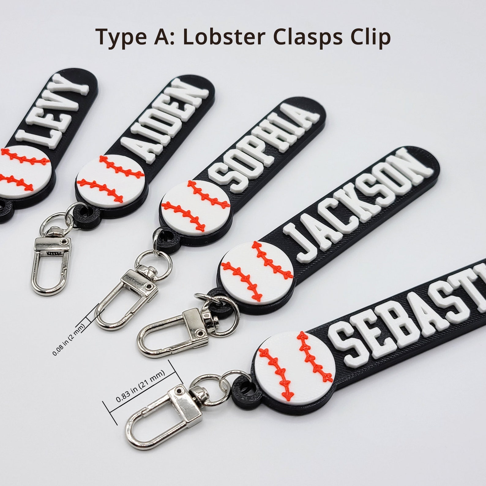 Baseball Personalized Keychain / Keyring / Bag Tag / Name Tag - Etsy