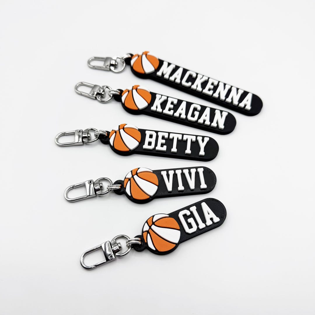 WNBA Themed Basketball Personalized Keychain / Keyring / Bag Tag / Name ...