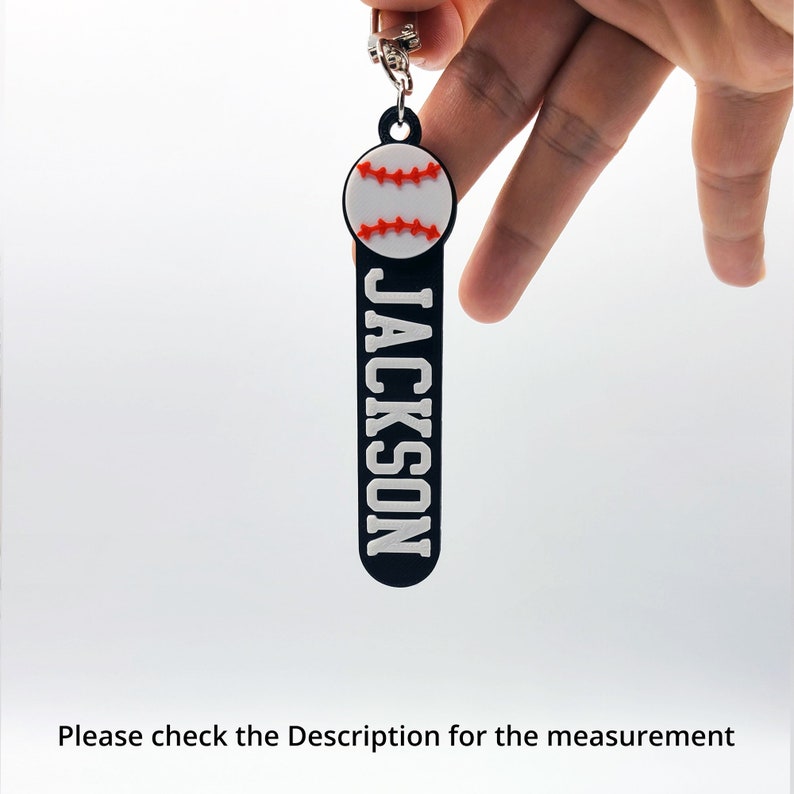 Baseball Personalized Keychain / Keyring / Bag Tag / Name Tag - Etsy