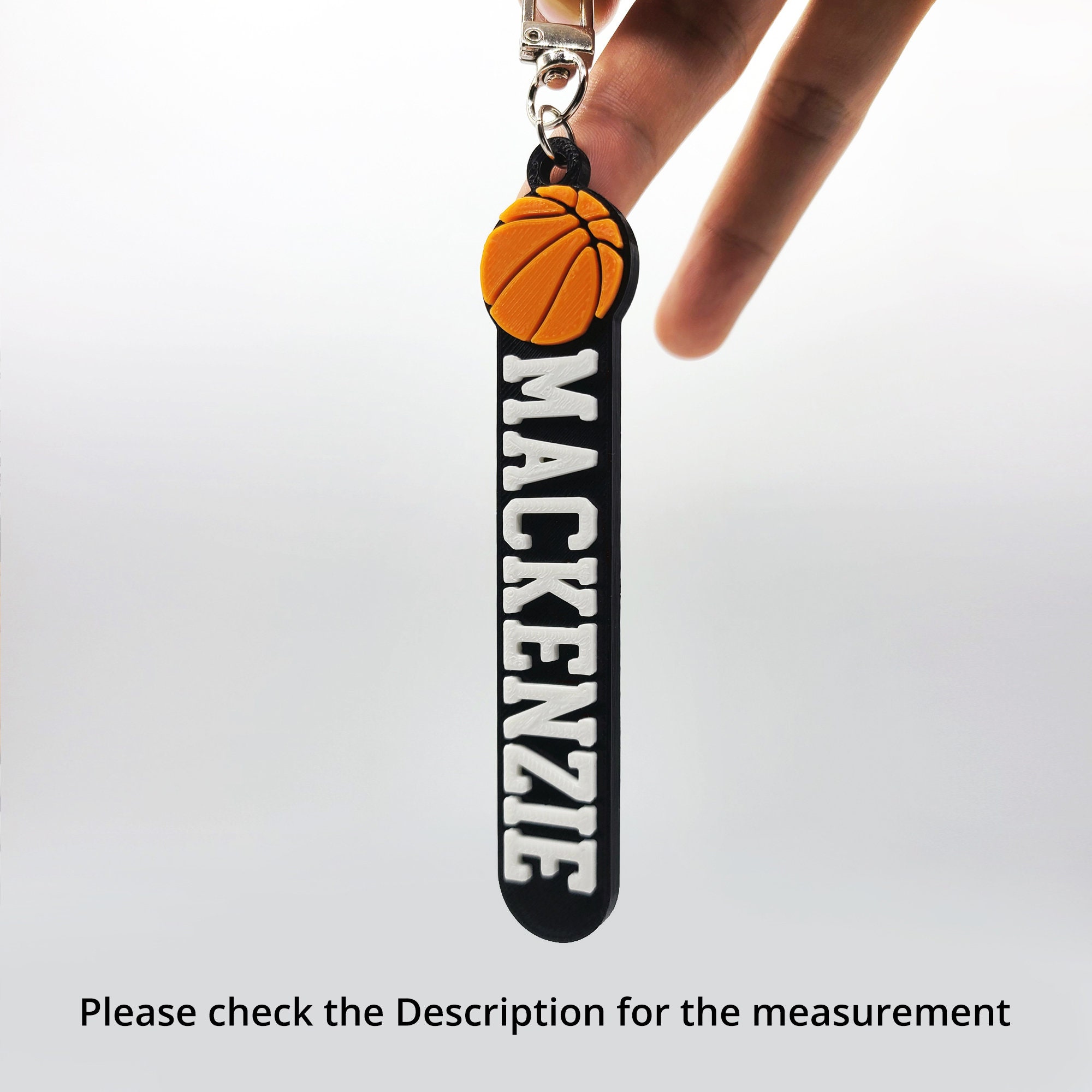 Basketball Personalized Keychain / Keyring / Bag Tag / Name - Etsy