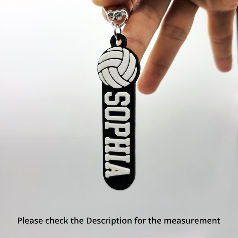 Volleyball Personalized Keychain / Keyring / Bag Tag / Name - Etsy