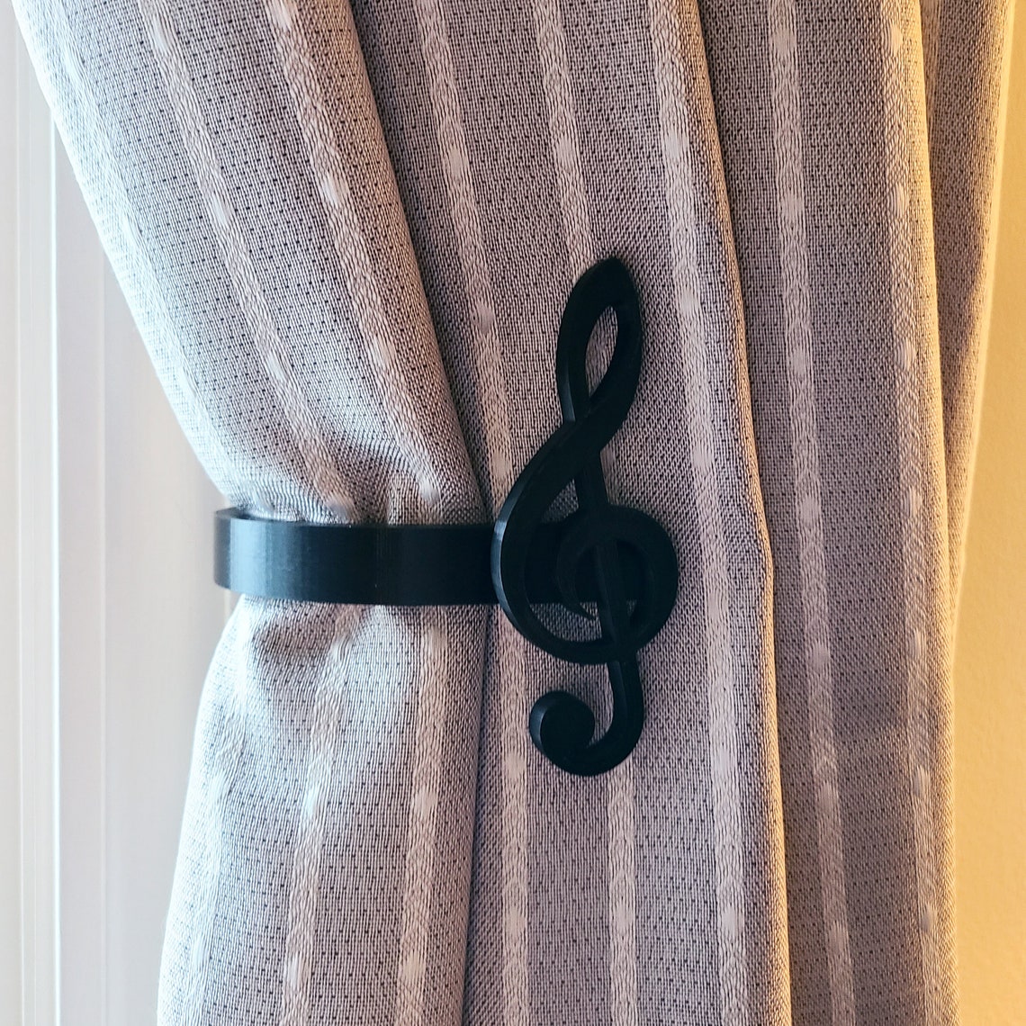 Replaceable Treble Clef Shape Curtain Holdbacks/tiebacks 3D Printed ...