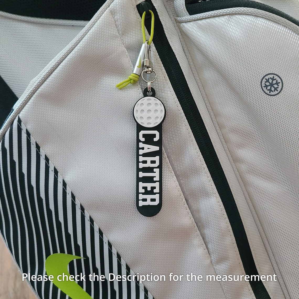 Golf Ball Personalized Keychain / Keyring / Bag Tag / Name Tag - Etsy
