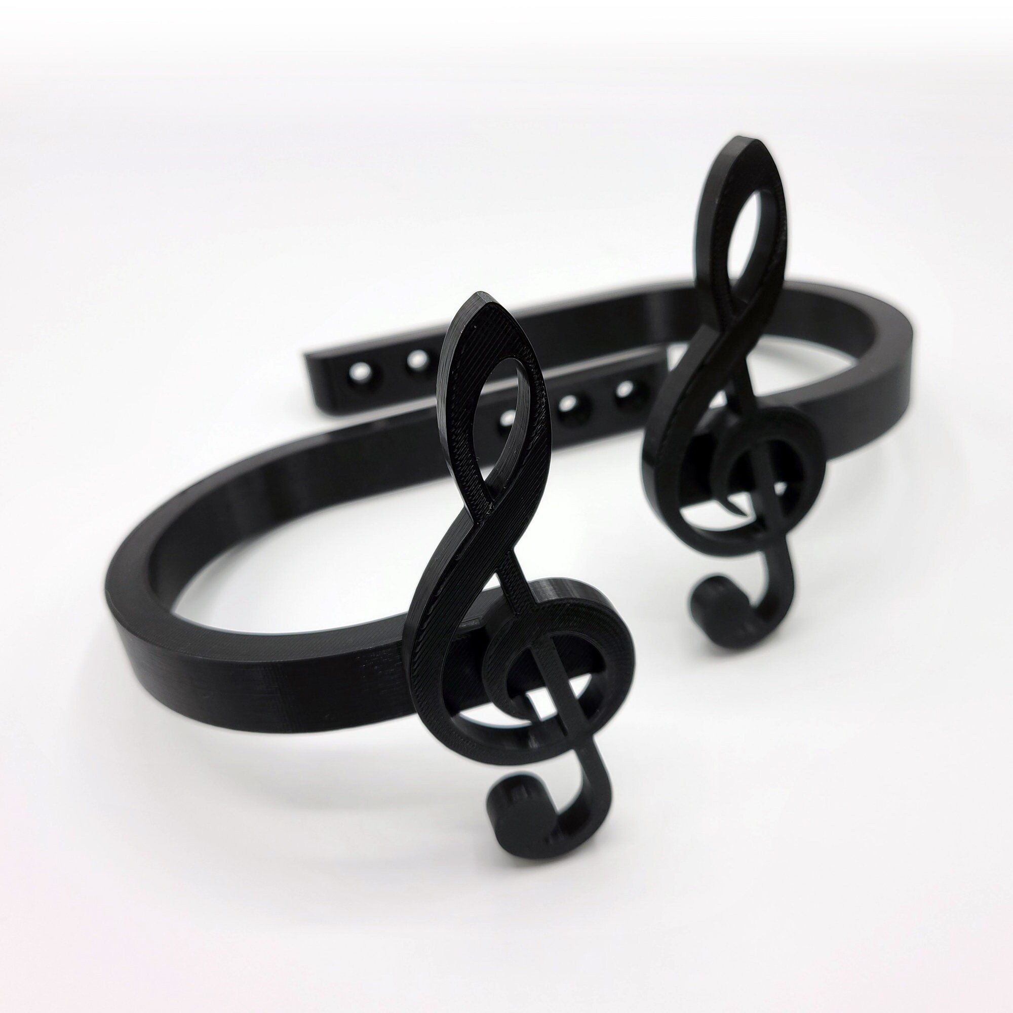 Replaceable Treble Clef Shape Curtain Holdbacks/tiebacks 3D Printed ...