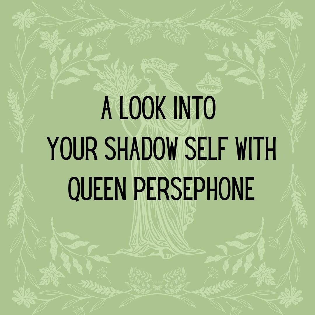 A Look Into Your Shadow Self With Queen Persephone || Shadow Work ...