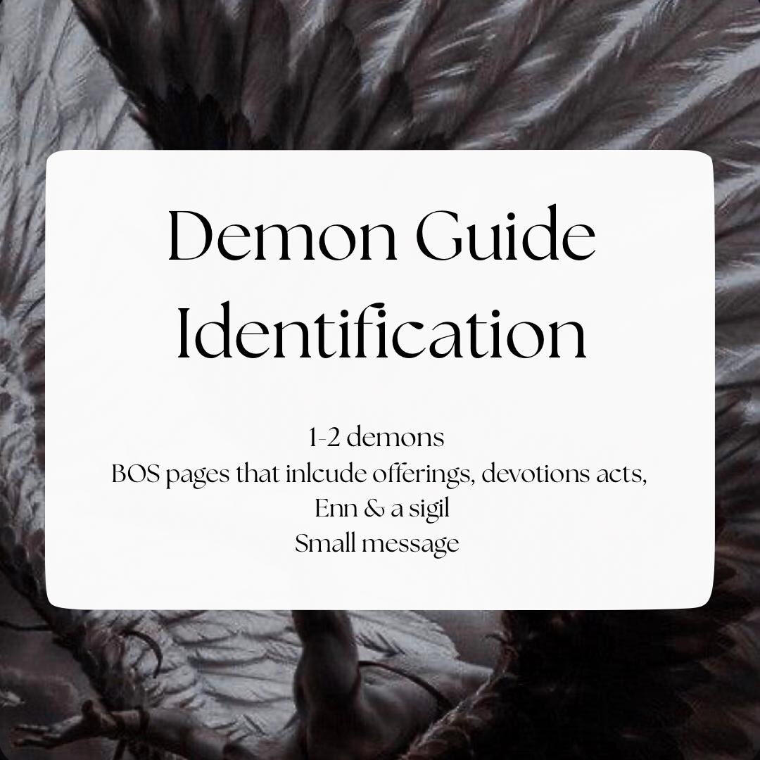 Demon Guide Identification || Deity Confirmation Starter Pack || What ...