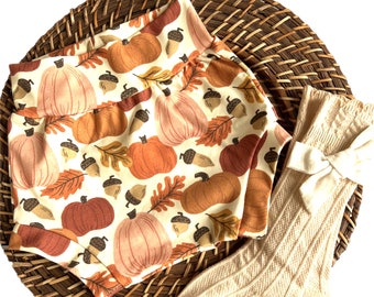 Pink Pumpkin Bummies Baby Bloomers Toddler Shorties Fall - Etsy