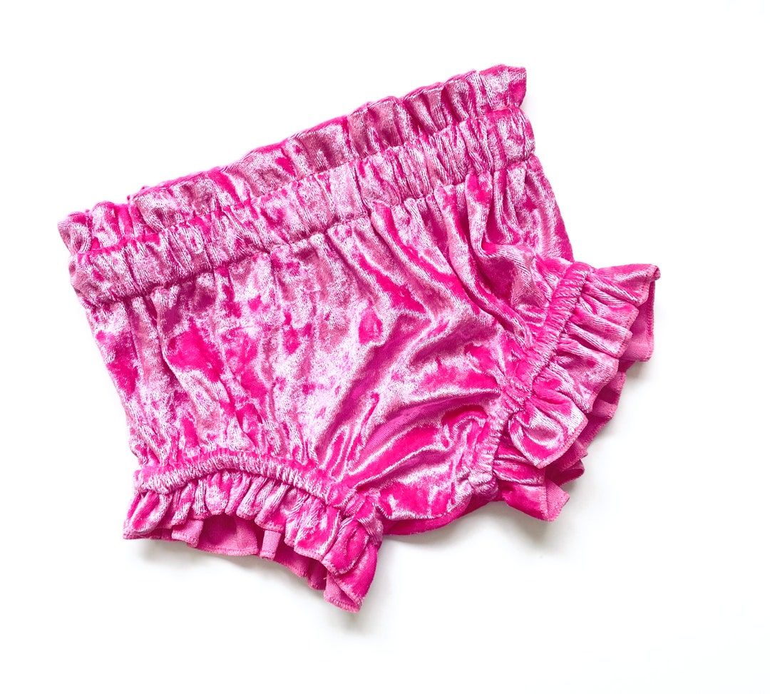 Bright Pink Velvet Bloomers for Baby and Toddler, Spring Baby Gift ...