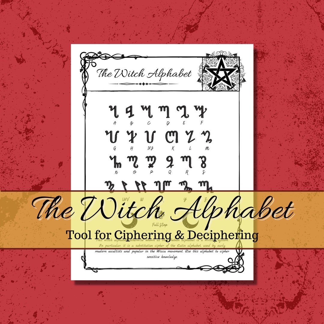 Witch Alphabet Grimoire Pages for Any Book of Shadows - Etsy