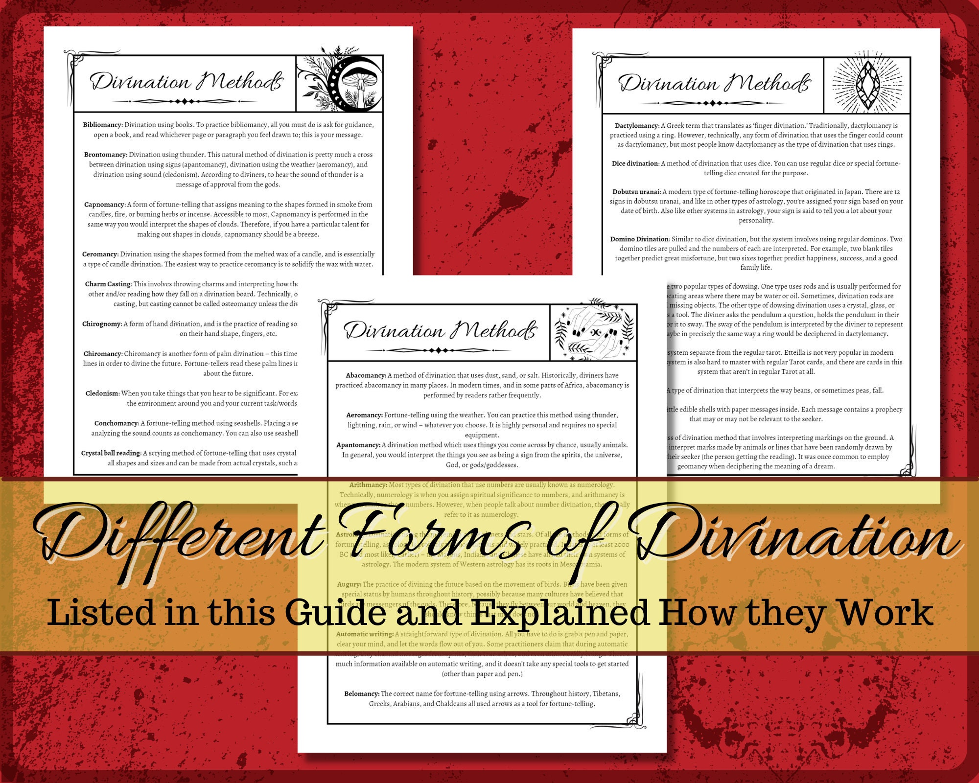 Divination Methods - Etsy