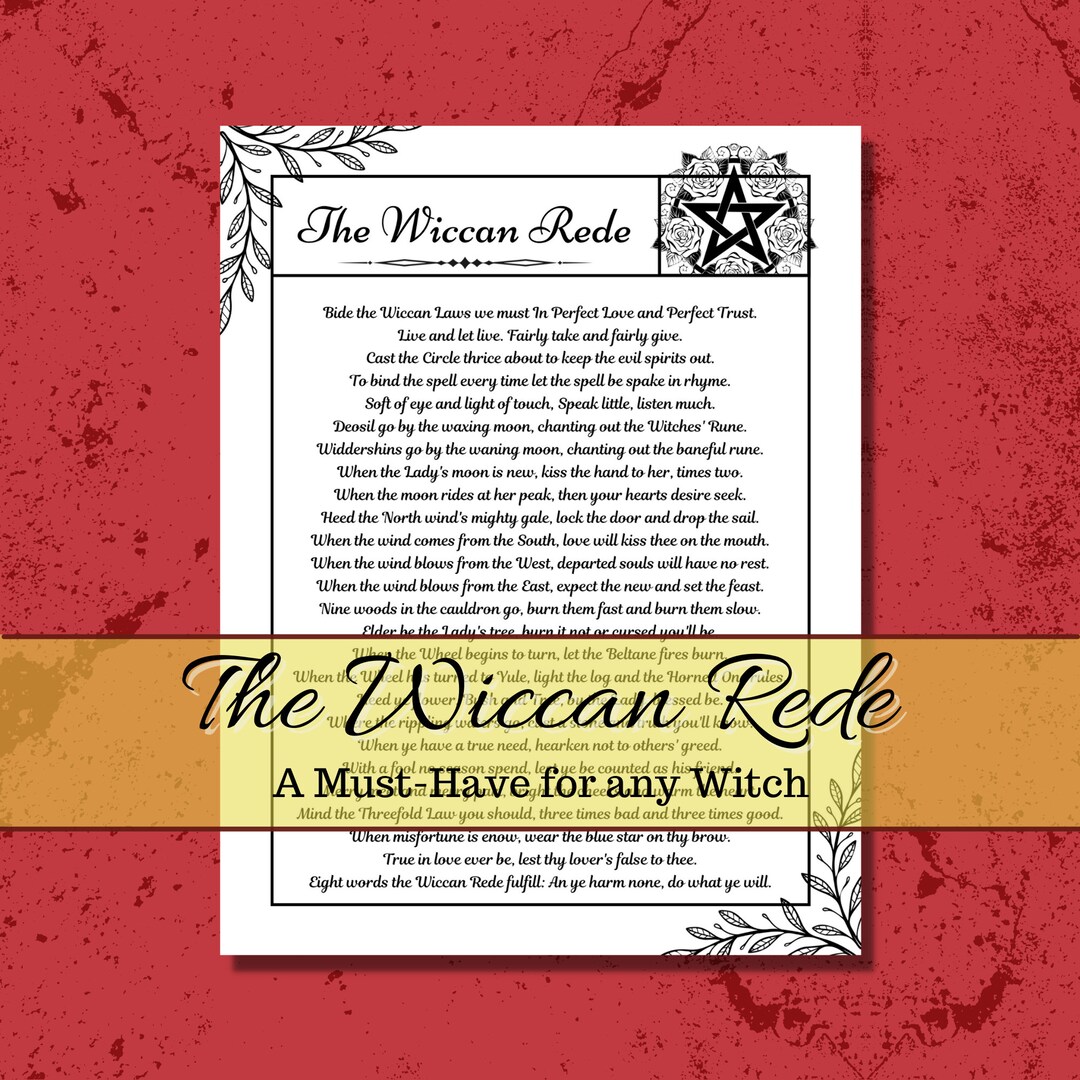 Wiccan Rede- Witches Rede- Digital Download - Etsy