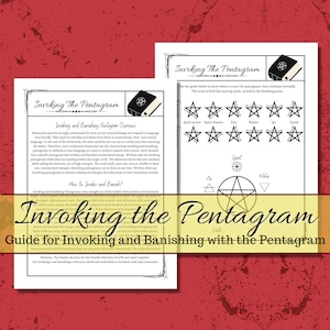 Invoking the Pentagram Grimoire Pages - Etsy