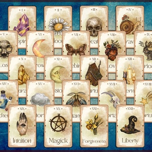 Mystic Fortune Oracle Deck~ 44 Oracle Cards~ Full Printable Deck W ...