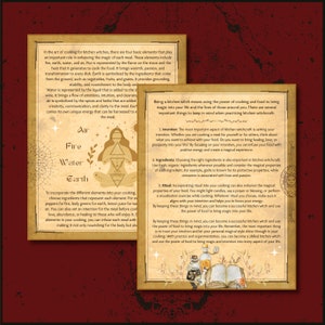 Kitchen Witch Grimoire Printable, Green Witch Grimoire Pages for ...