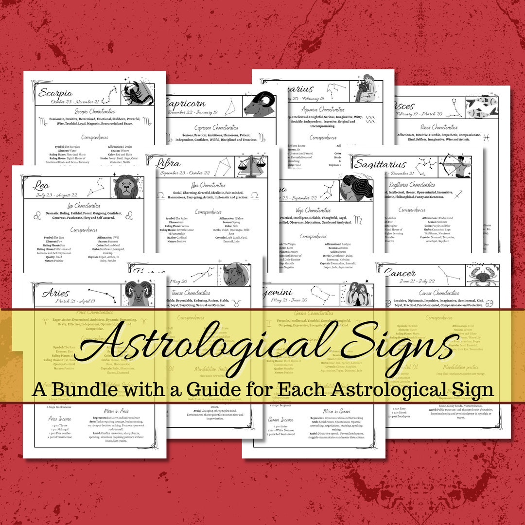 Complete Astrology Guide Pack - Etsy
