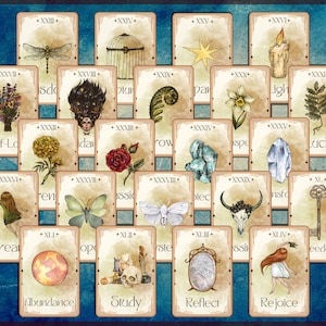 Mystic Fortune Oracle Deck~ 44 Oracle Cards~ Full Printable Deck W ...