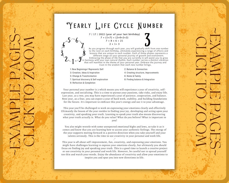 Numerology Report and Guide. Personal In-depth Astrology Analysis ...