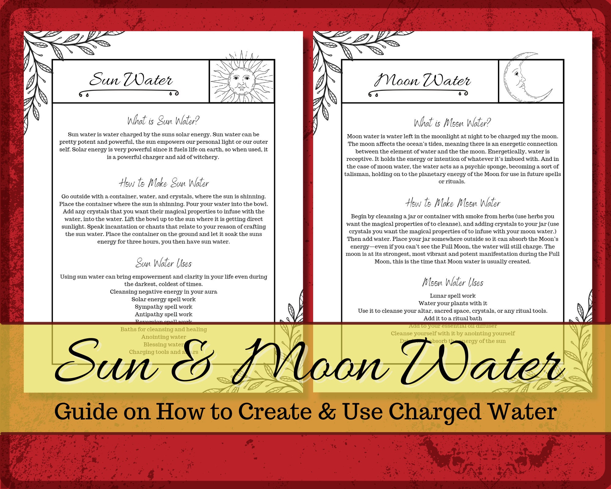 Sun & Moon Water - Etsy