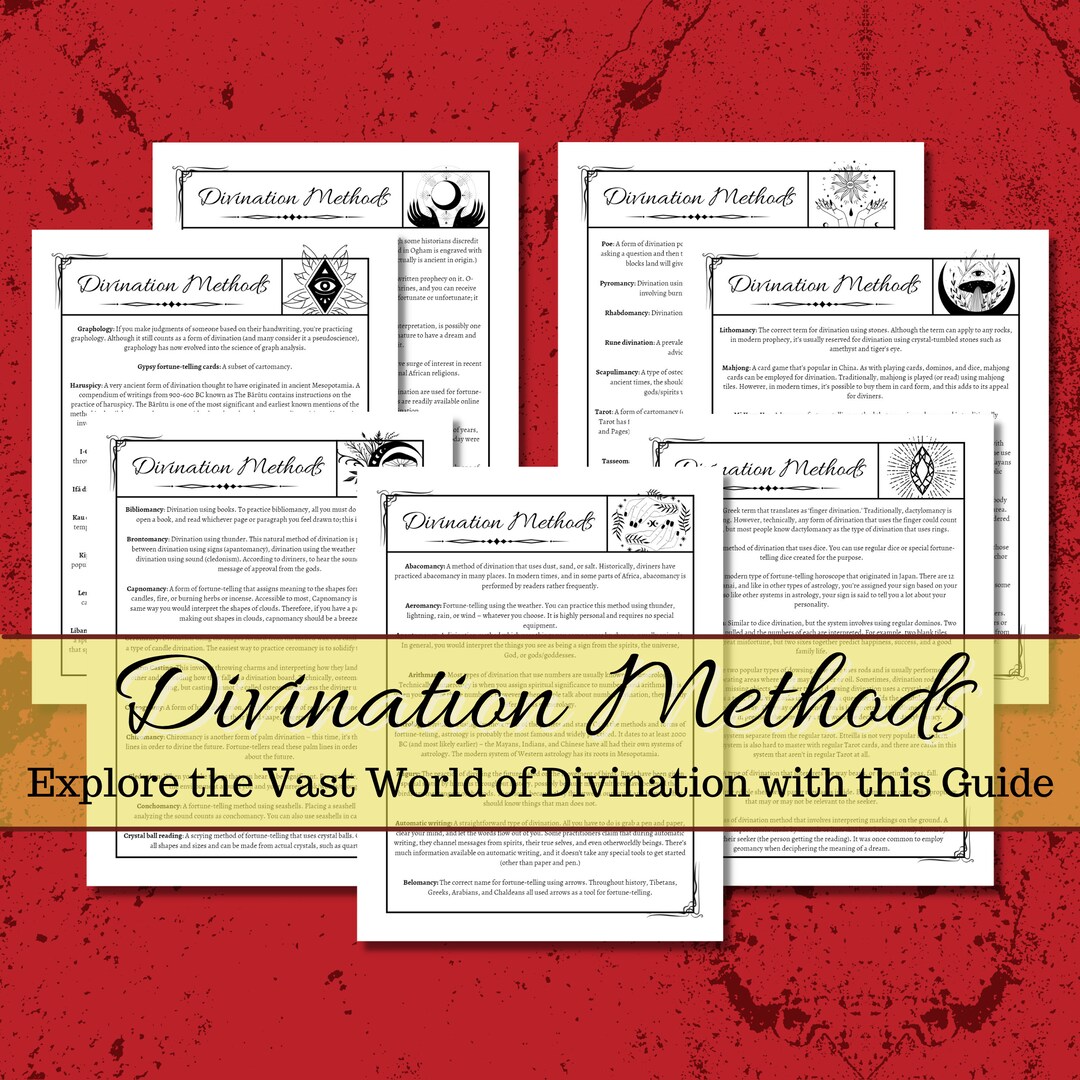 Divination Methods - Etsy
