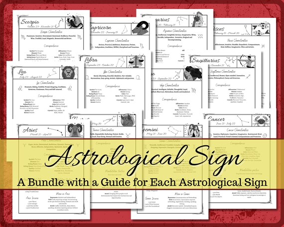 Complete Astrology Guide Pack | Etsy