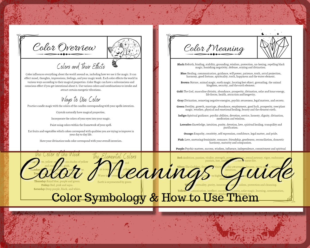 Color Correspondences - Etsy