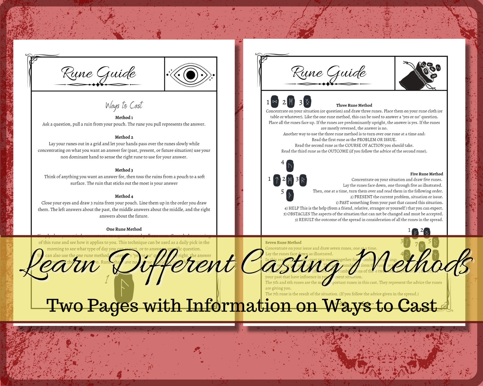 Runes Cheat Sheet Printable Guide for Elder Futhark Runes . | Etsy