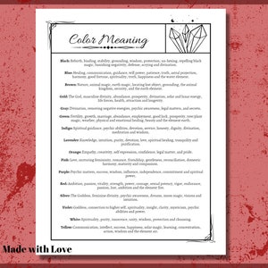 Color Correspondences - Etsy