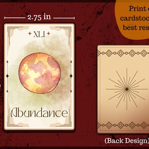 Mystic Fortune Oracle Deck~ 44 Oracle Cards~ Full Printable Deck W ...