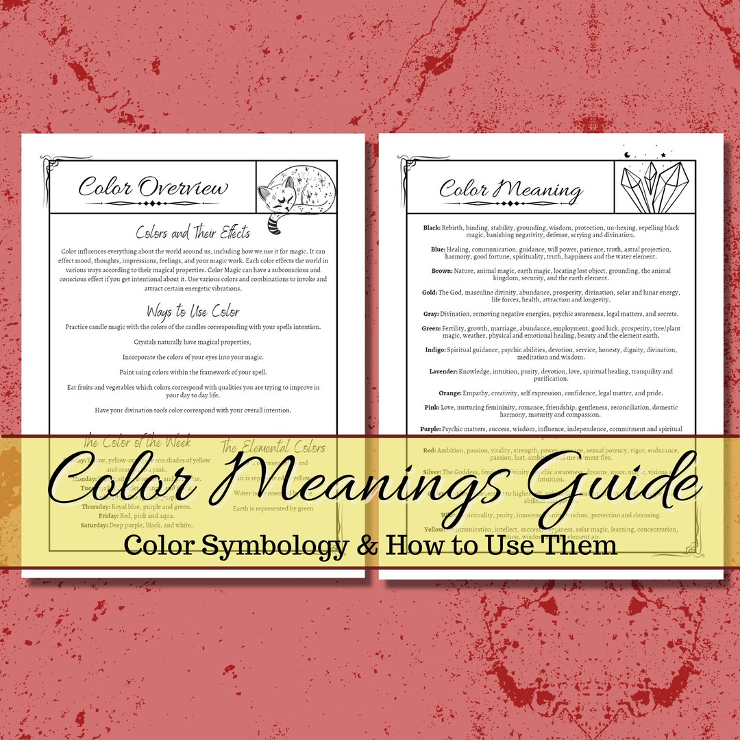 Color Correspondences - Etsy