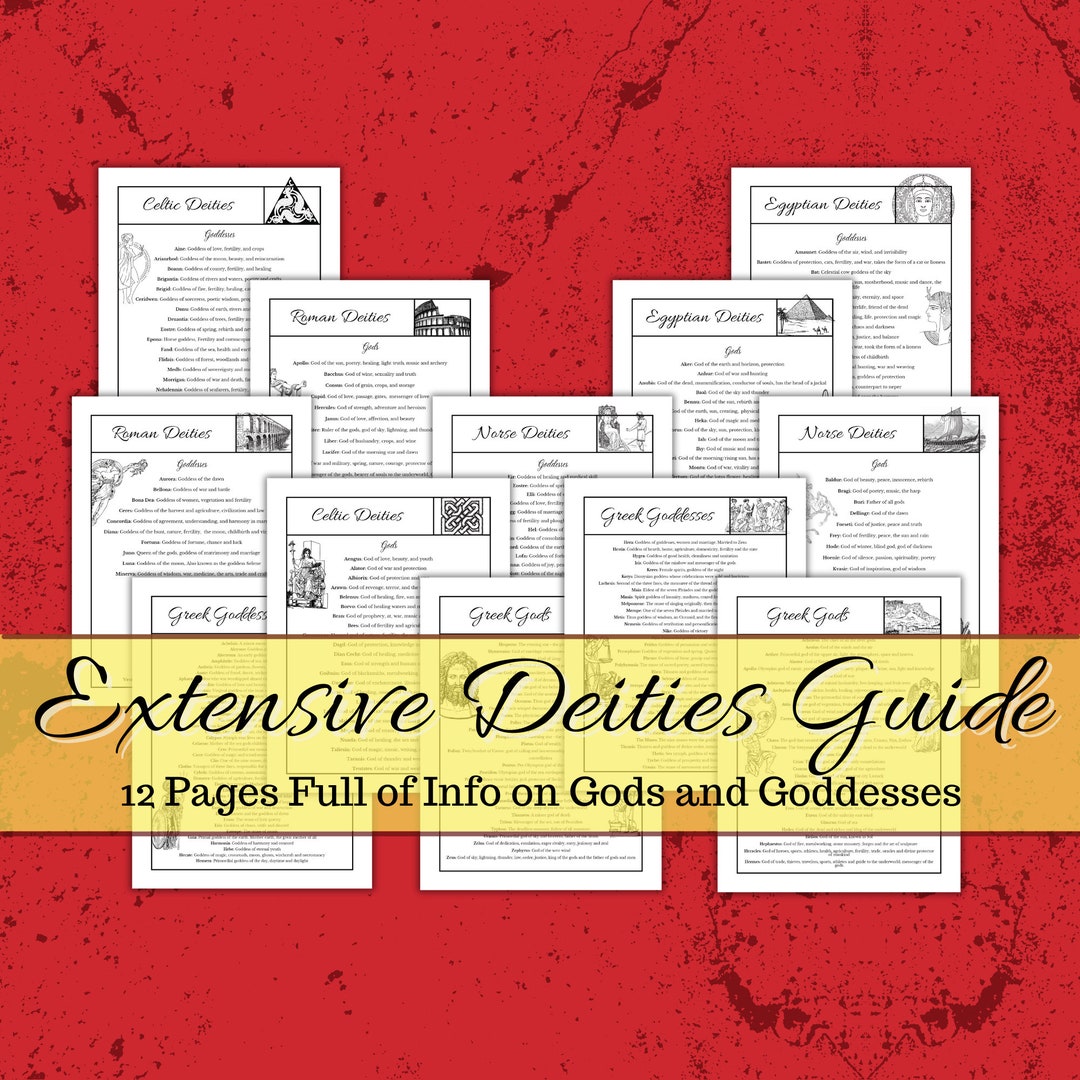 Deities Guide Pack - Etsy