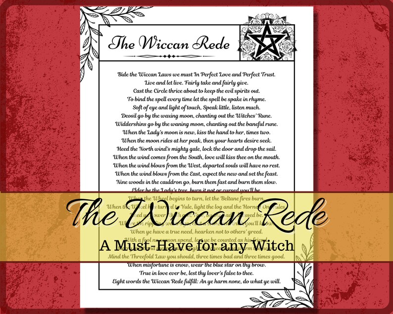 Wiccan Rede Witches Rede Digital Download - Etsy