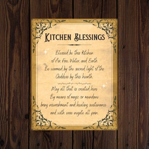 Kitchen Witch Grimoire Printable, Green Witch Grimoire Pages for ...