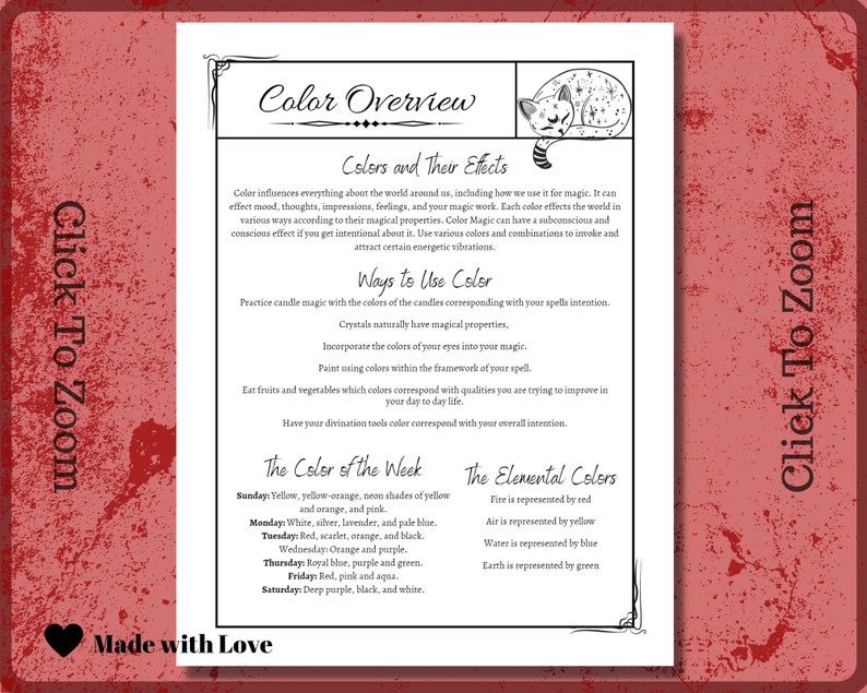 Color Correspondences | Etsy