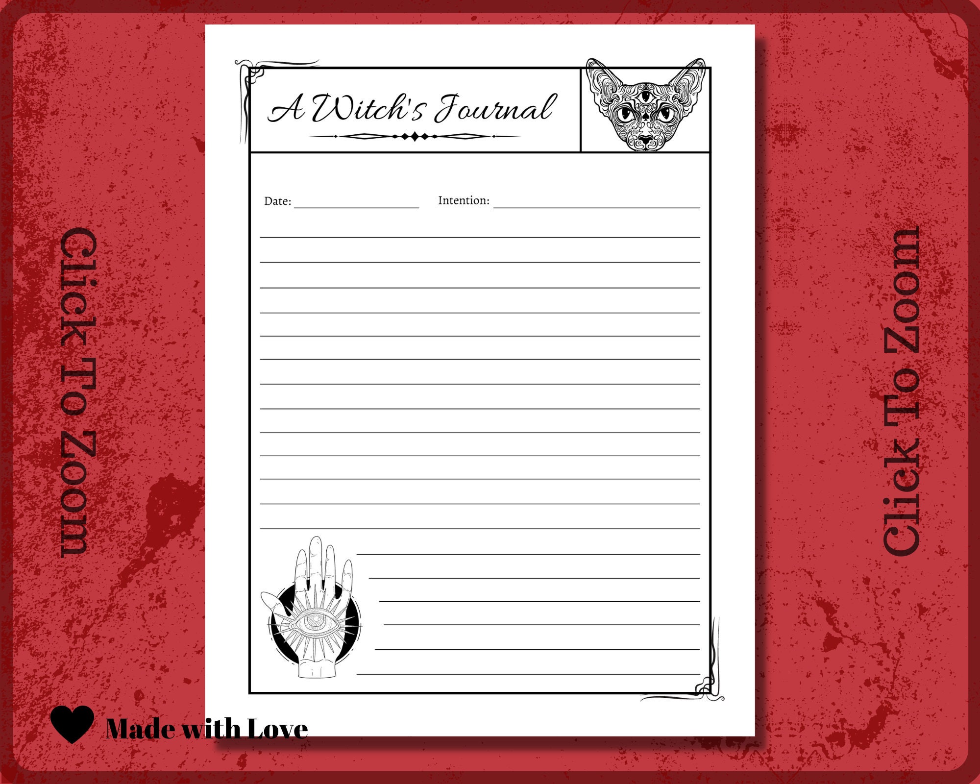 Witch's Journal Digital Grimoire Pages - Etsy