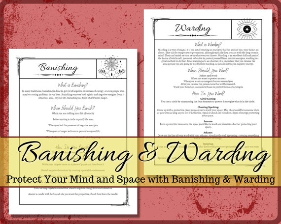Banishing and Warding Guide - Etsy