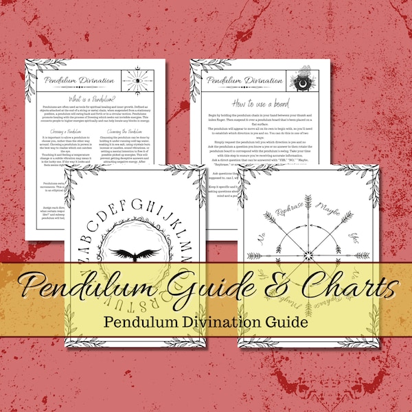 Pendulum Board Printable - Etsy