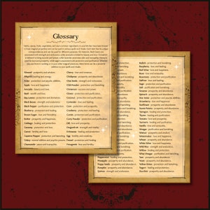 Kitchen Witch Grimoire Printable, Green Witch Grimoire Pages for ...