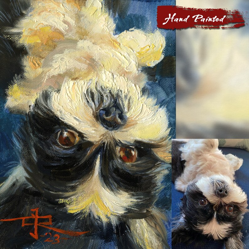 Oil Portrait of Your Pet - Custom HAND PAINTED. Sizes From 5x7 Inches ...