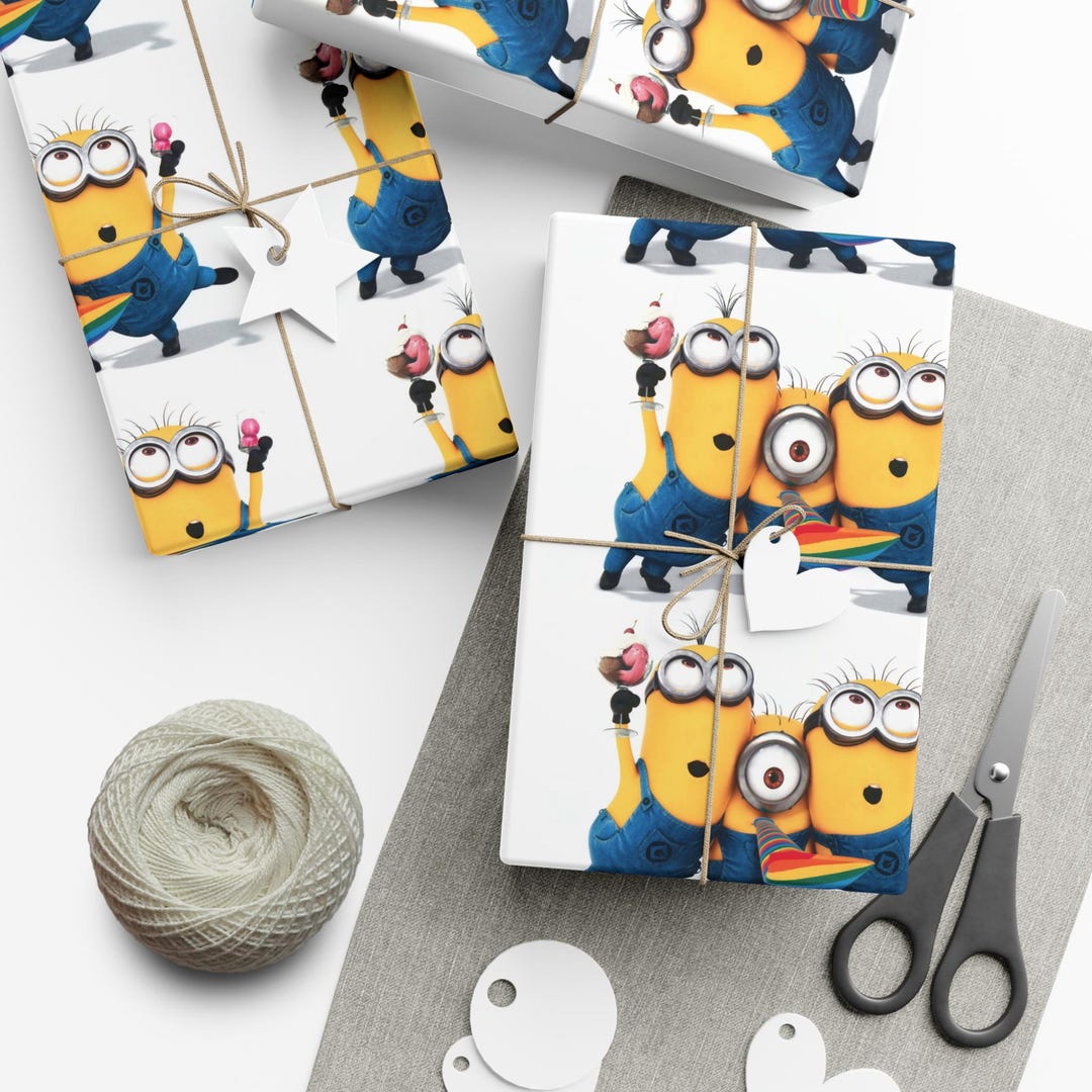 Minions Gift Wrap Papers - Etsy