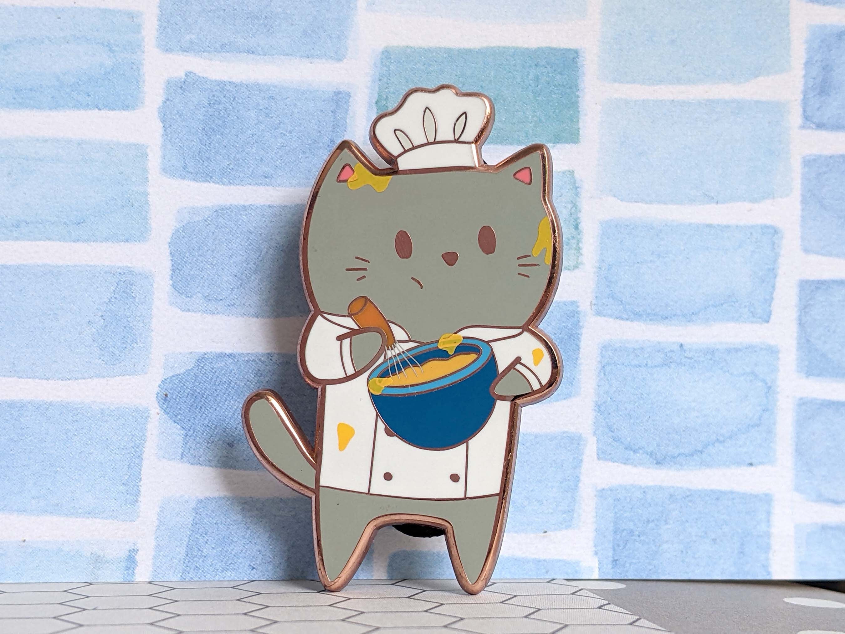 The Whisker 2 Inch Hard Enamel Pin Cute Chef Baker Whisking - Etsy